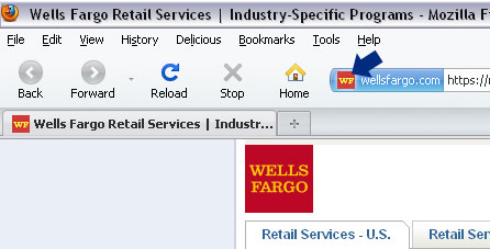 Wells Fargo Retail Services Shortcut